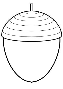 どんぐりの塗り絵がすべて無料世界を目指すぬりえワールド
