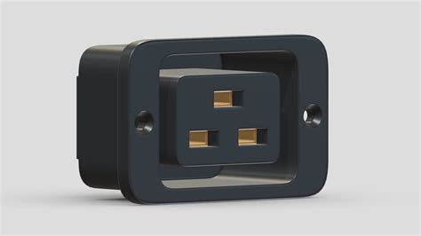 Iec 320 C19 Socket Buy Royalty Free 3d Model By Frezzy Frezzy3d [13acbbf] Sketchfab Store