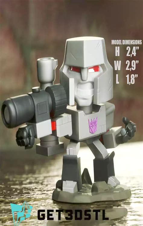Megatron Chibi Stl 3d Print Files Get3dstl