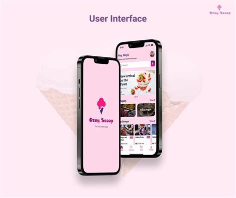 Ozey Scoop Ice Cream App Mobile Ui Design On Behance