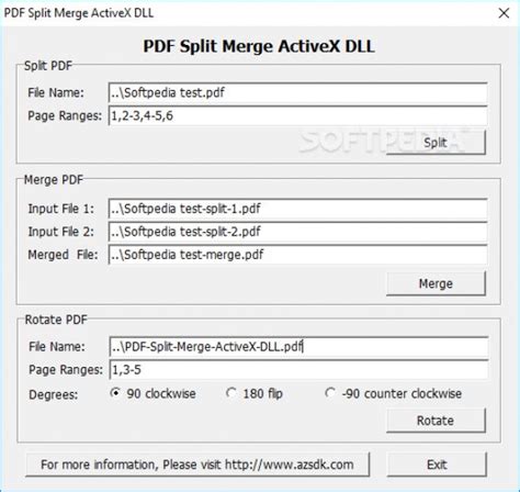 Azsdk Pdf Split Merge Activex Dll Download Softpedia