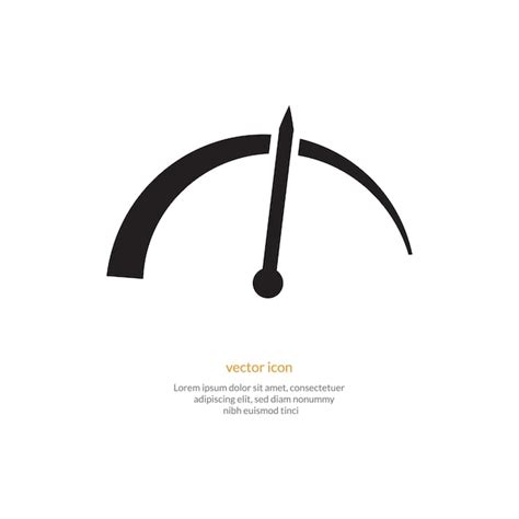 Premium Vector Speed Speedometer Icon Vector Illustration Flat Design