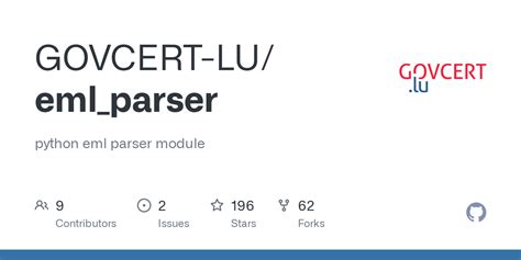 github govcert lu eml parser python eml parser module