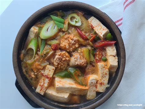 얼큰 두부찌개 명란두부찌개