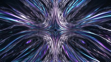 Abstract Digital Artwork With Flowing Colorful Waves Forming A Dynamic And Mesmerizing Visual