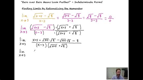 Finding Limits By Rationalizing Youtube