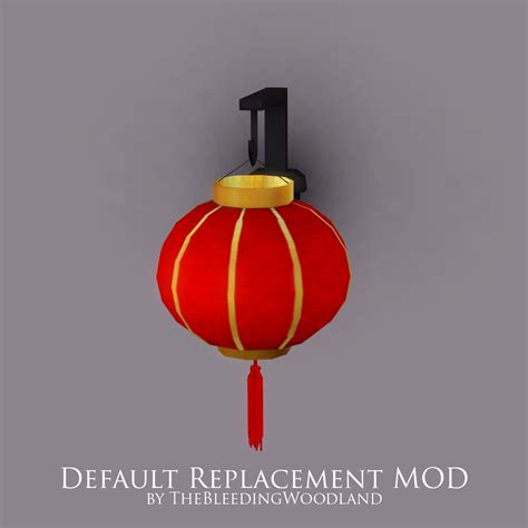 Mod The Sims Eas Chinese Lantern Red Colour Mod