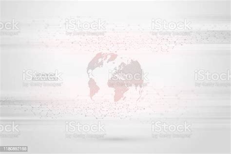 추상 배경 기술 그래픽 디자인입니다 네트워크 무선 시스템 및 인터넷 빅 데이터 글로벌 네트워크 고속 연결 데이터 레이트 기술 3차원 형태에 대한 스톡 벡터 아트 및 기타
