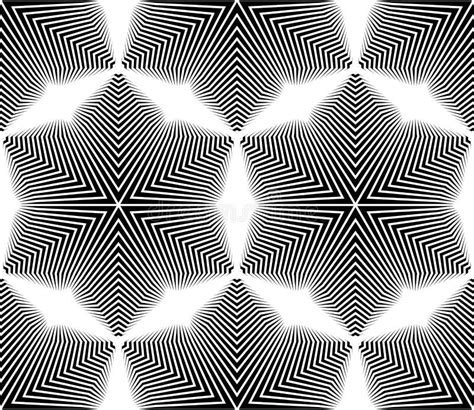 Vector Modern Seamless Sacred Geometry Pattern Flower Of Life Black And White Abstract Stock