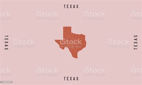 텍사스 텍스처 아이콘입니다 트렌디 한 미니멀 한 디자인 복고풍 타이포그래피 빈티지 추상 포스터입니다 벡터 일러스트레이션 텍사스에