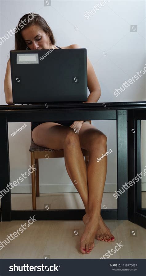 Sexy Legs Under Table Foto Stok 1118776037 Shutterstock