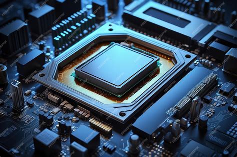 Premium Photo Gpu Graphic Processor Hardware Tech 3d Electronic Circuit Board Chip