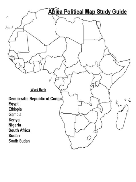 Africa Map Study Guide Ol Pdf