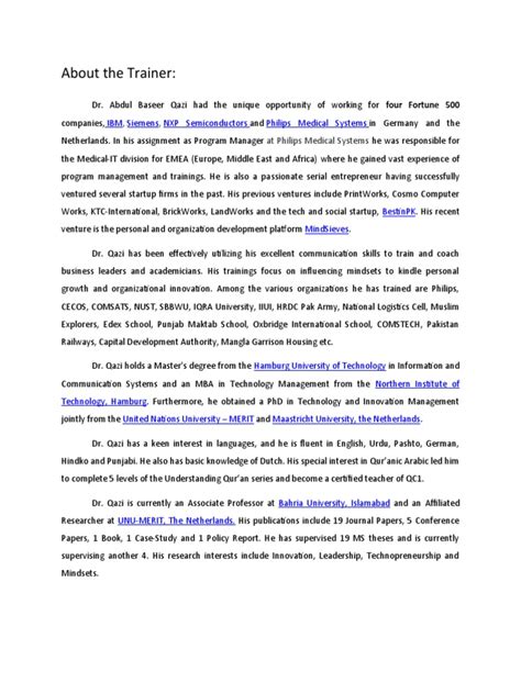 dr abdul baseer qazi profile pdf