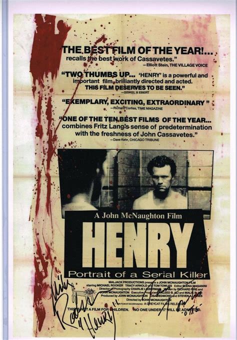 Henry Portrait Of A Serial Killer Poster Autograhed 2084867282