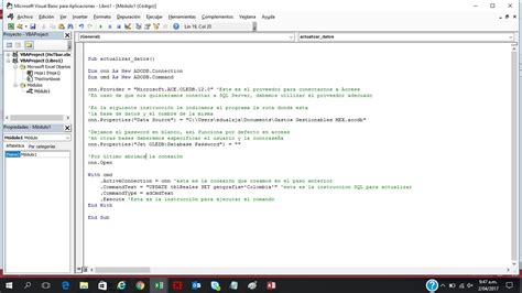 Finanzas Excel Vba Sql Y Algo Más Ejecutar La Instrucción Update De Sql Desde Excel