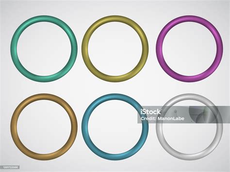 벡터 금속 광선 둥근 프레임 설정 흰색 배경에 격리 산업 디자인 배너 포스터 광고에 대 한 크롬 코팅 링 빛나는 표면 강철 3d 원 모양입니다 버튼에 대한 기계적 세부 사항