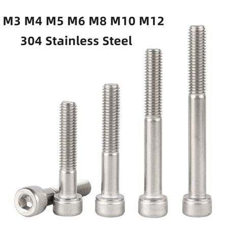 M3 M4 M5 M6 M8 M10 M12 Hex Hexagon Socket Head Cap Screws Partially