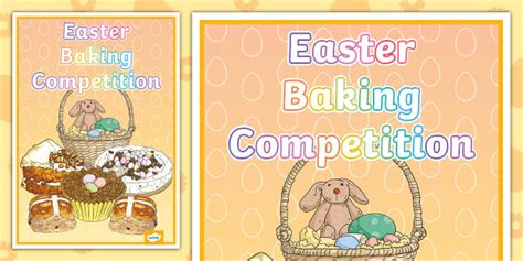 Easter Baking Competition Display Poster Teacher Made