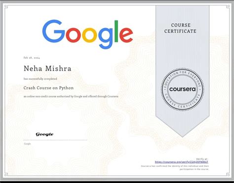 Neha Mishra On Linkedin Helloconnections Pythoncertification Codingsuccess Courseracertificate
