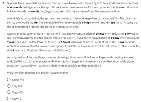 solved 3 suppose there is a mobile application that can run