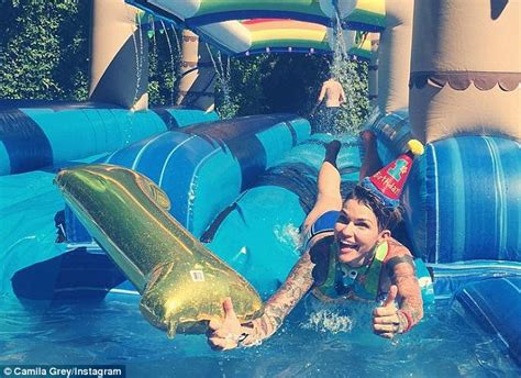 Orange Is The New Blacks Ruby Rose Displays Her Tattooed Physique At