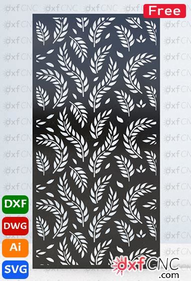 Free Cnc Tree Design Leaf Pattern Download Free Svg And Dxf Fi Dxf Cnc