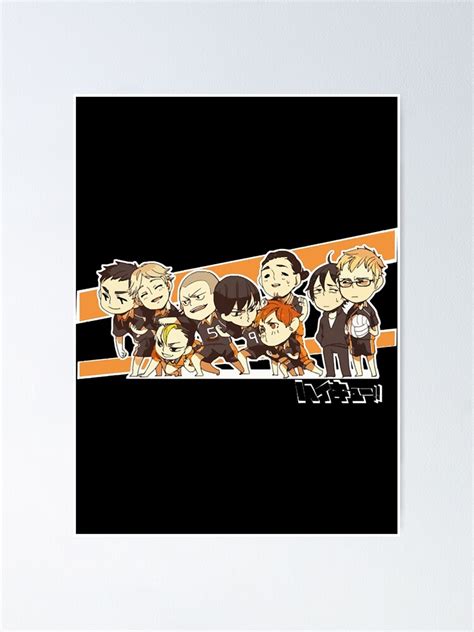 Chibi Karasuno Team Poster By Mcglasson59 Redbubble