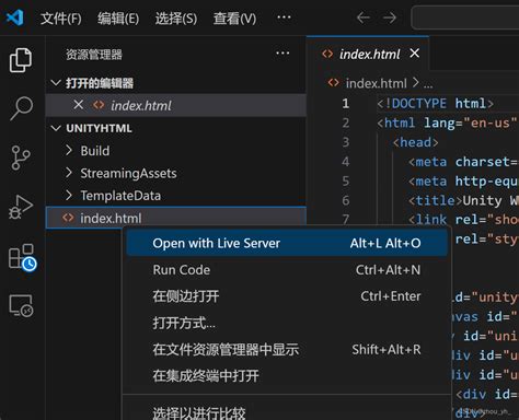 Unity导出webgl 并用vscode浏览vsc怎么打开webgl文件 Csdn博客