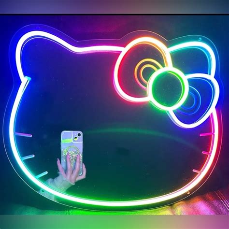 Hello Kitty Wall Decor Rgb Hello Kitty Acrylic Mirror Poshmark