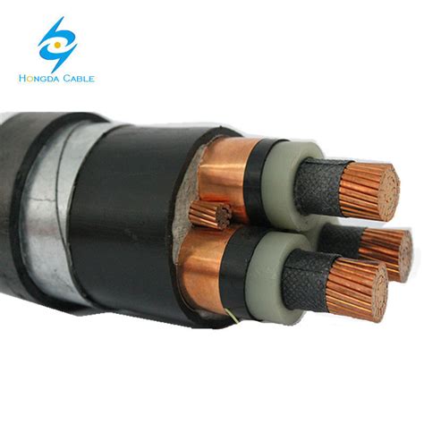 5kv 8kv 15kv Cable 3c With Ground 250mcm 350 Mcm Multiconductor Xlpe Pvc Power Cable 5kv 8kv