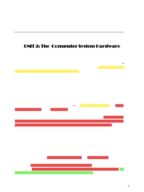 Unit 2 Computer System Hardware Pdf Computer Data Storage
