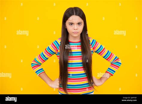 Angry Face Upset Emotions Of Teenager Girl Angry Portrait Young Girl