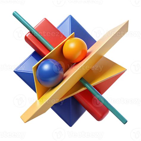 Beautiful Abstract A Dynamic Composition Of Intersecting Lines And Planes With A Bold Color