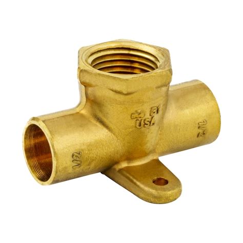 Streamline 1 2 In Copper Drop Ear Tee A 01513lnl At