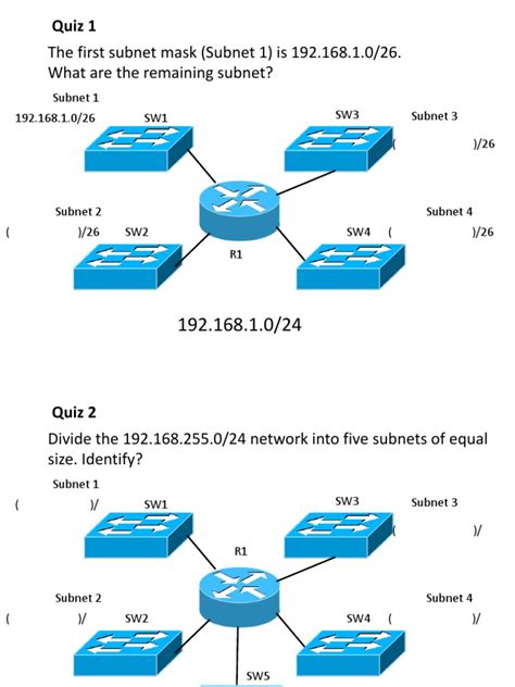 Quiz Subnetting Questions Pdf