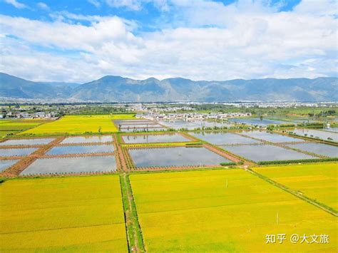 航拍大理洱源松曲村一幅绝美的乡村田园风光图 知乎