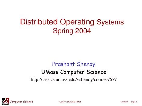 Ppt Distributed Operating Systems Spring 2004 Powerpoint Presentation