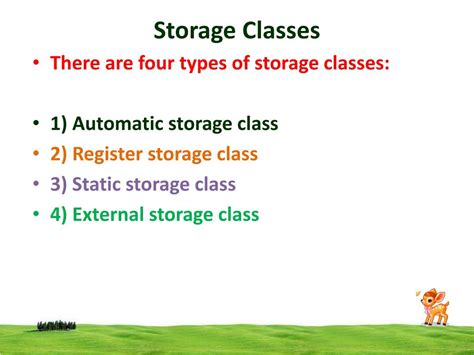 Ppt Storage Classes Powerpoint Presentation Free Download Id5249185