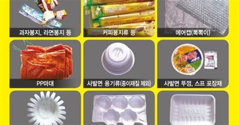 비닐류 재활용 배출 품목 전단지
