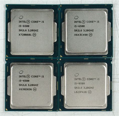 Lot Of 4 Intel Core I5 6500 Sr2l6 3 20ghz Lga1151 Quad Core Cpu Processor Ebay