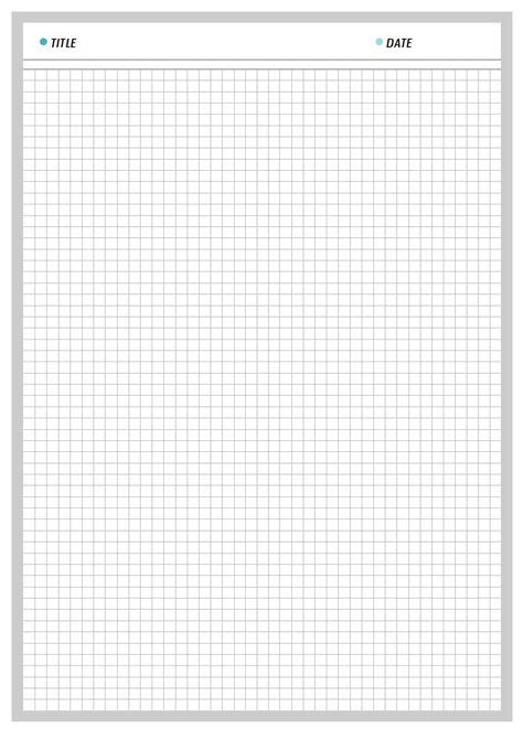 징징쓰양식 심플모눈종이양식한글파일a4회색 2020 공책 플래너 학용품