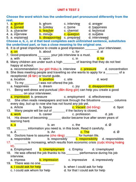Unit 6 Test 2 Pdf