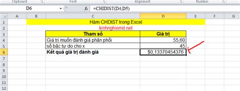 Cách Sử Dụng Hàm Chidist Trong Excel