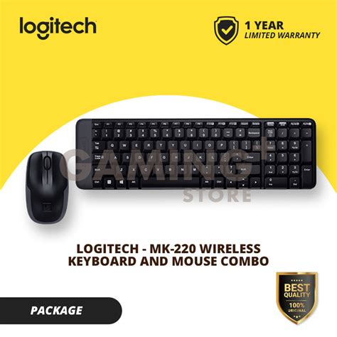 Jual Logitech Mk220 Mk 220 Wireless Keyboard Mouse Combo Kota Surabaya Gaming Plus Store