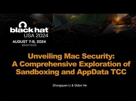 Free Video Unveiling Mac Security A Comprehensive Exploration Of Sandboxing And Appdata Tcc