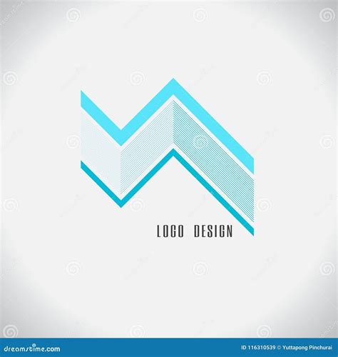 Logo Abstract Design On White Background Stock Vector Illustration