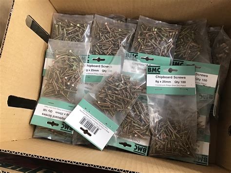 Wood Screws 8b X 25mm Quantity 4000