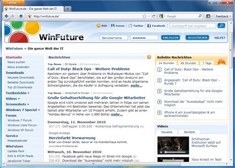 firefox 4 0 beta 7 bilderstrecken winfuture de