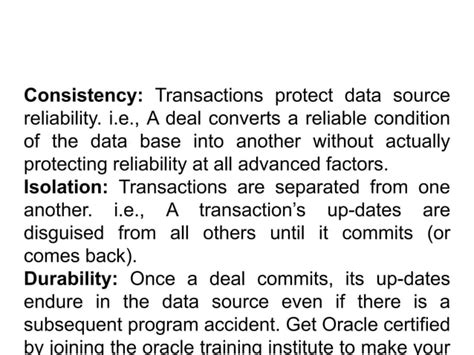Restoration And Concurrency Database Ppt